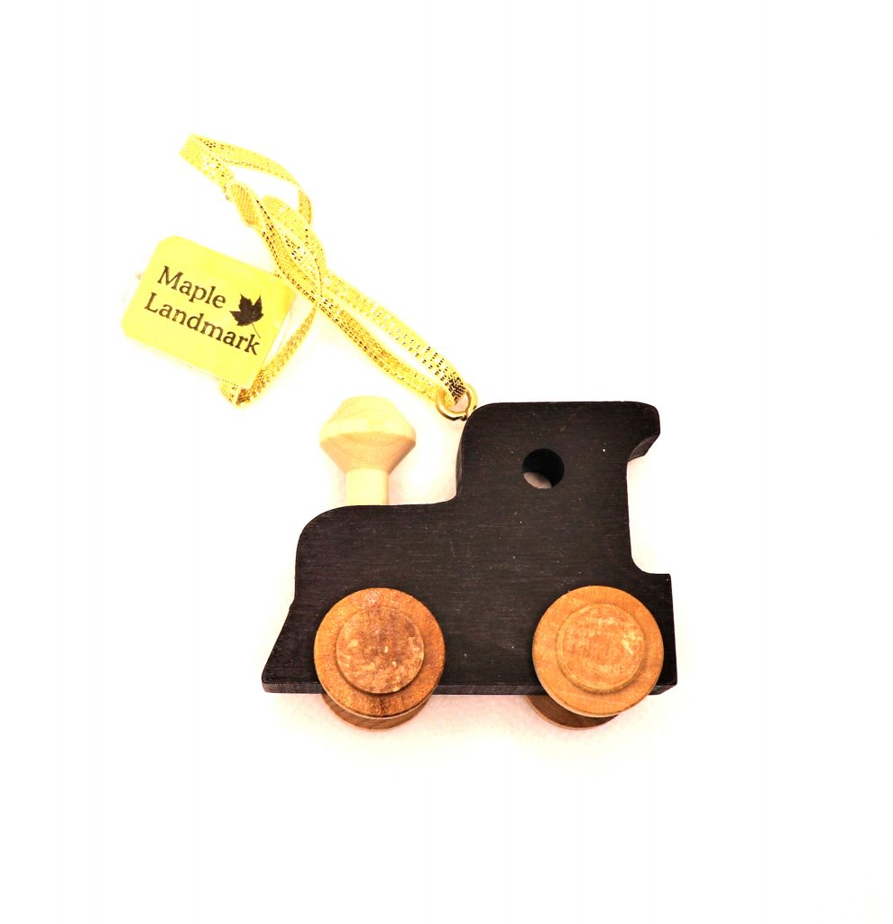 Ornament: Black Steam Locomotive | Minnesota Streetcar Museum